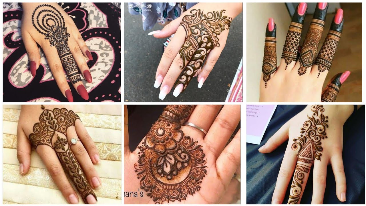 One Finger Mehndi Designs Collection - YouTube