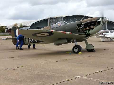 Supermarine Spitfire Merlin Engine Test Fantastic Sound - YouTube