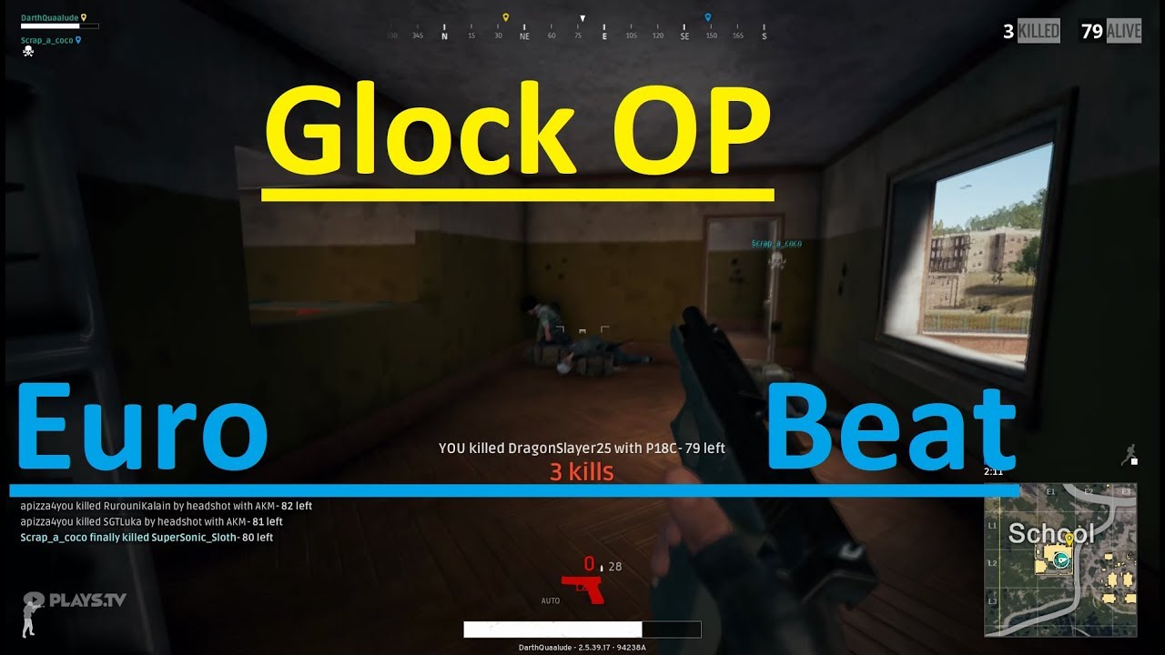 GLOCK OP + Euro Beat Compilation | PUBG - YouTube