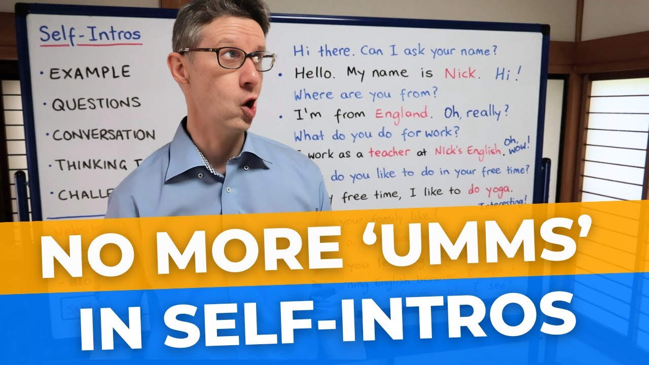 Self-Introduction Practice and Thinking Time Phrases - YouTube