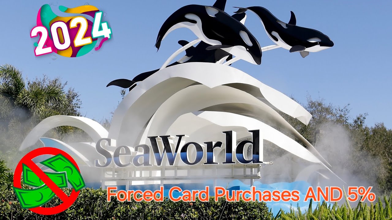 SeaWorld Orlando Florida Walk Thru - Cashless AND 5% Up-Charge on ...