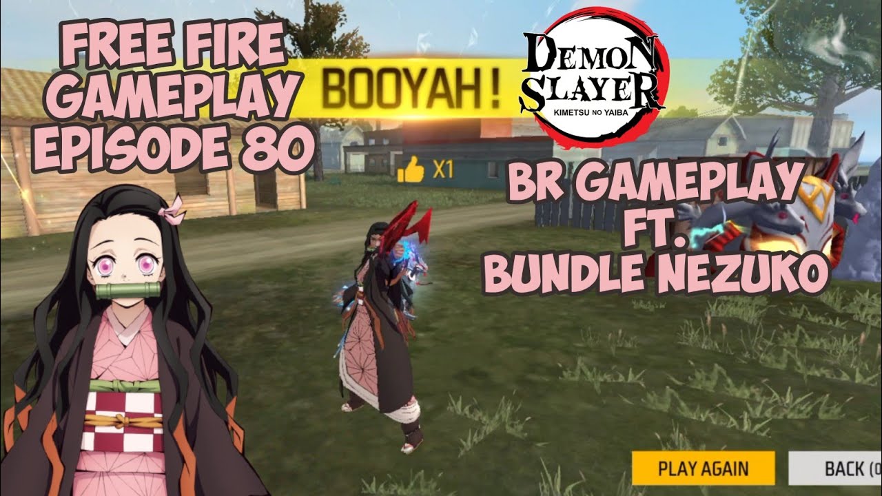 BR Gameplay Ft. Bundle Nezuko - Free Fire Indonesia || Free Fire x ...