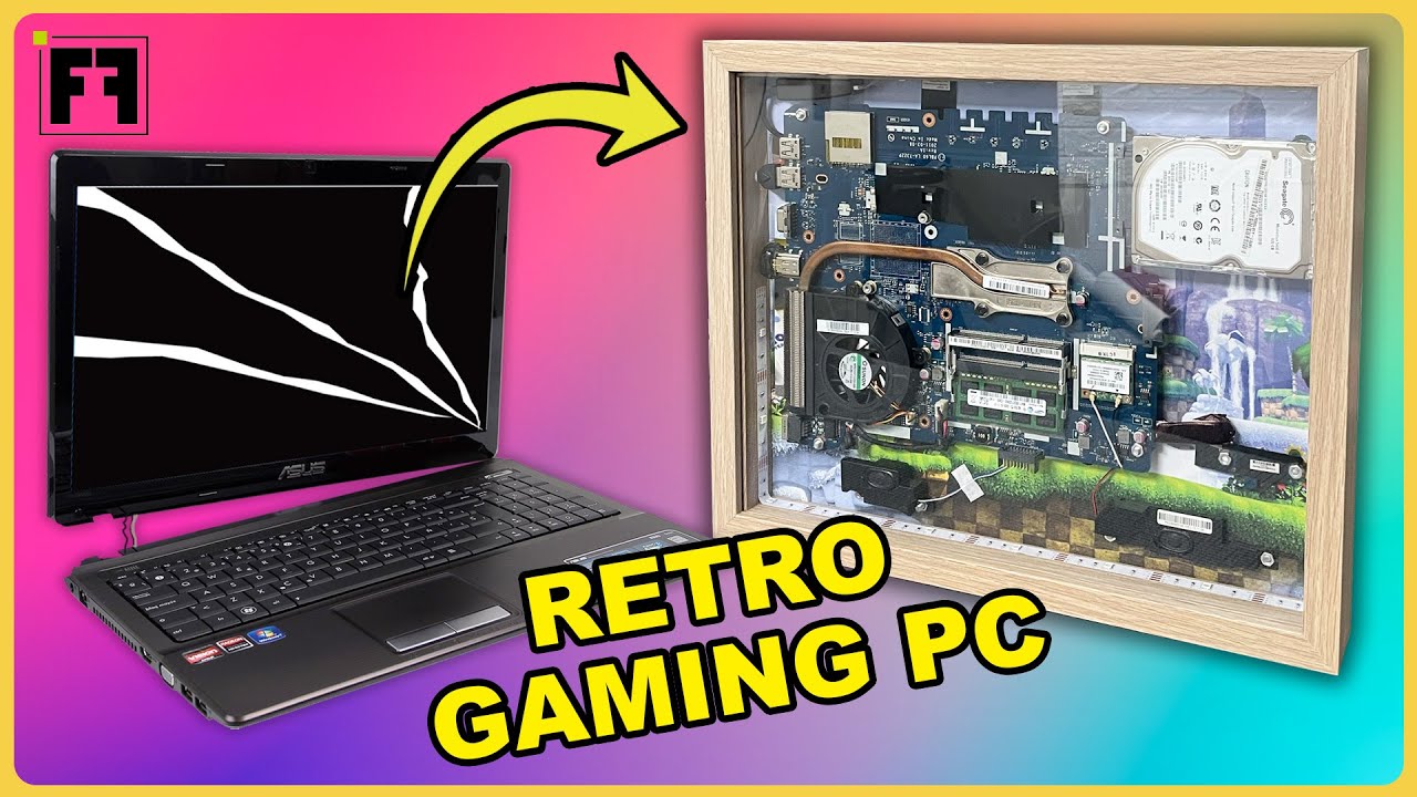 TRANSFORMING a BROKEN LAPTOP in a retro GAMING DESKTOP ( DIY ) - YouTube