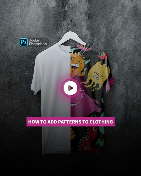 How to Add Patterns to Clothing! - Short Photoshop Tutorial - YouTube