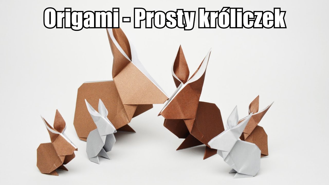 Origami - Prosty króliczek (REMAKE) - YouTube