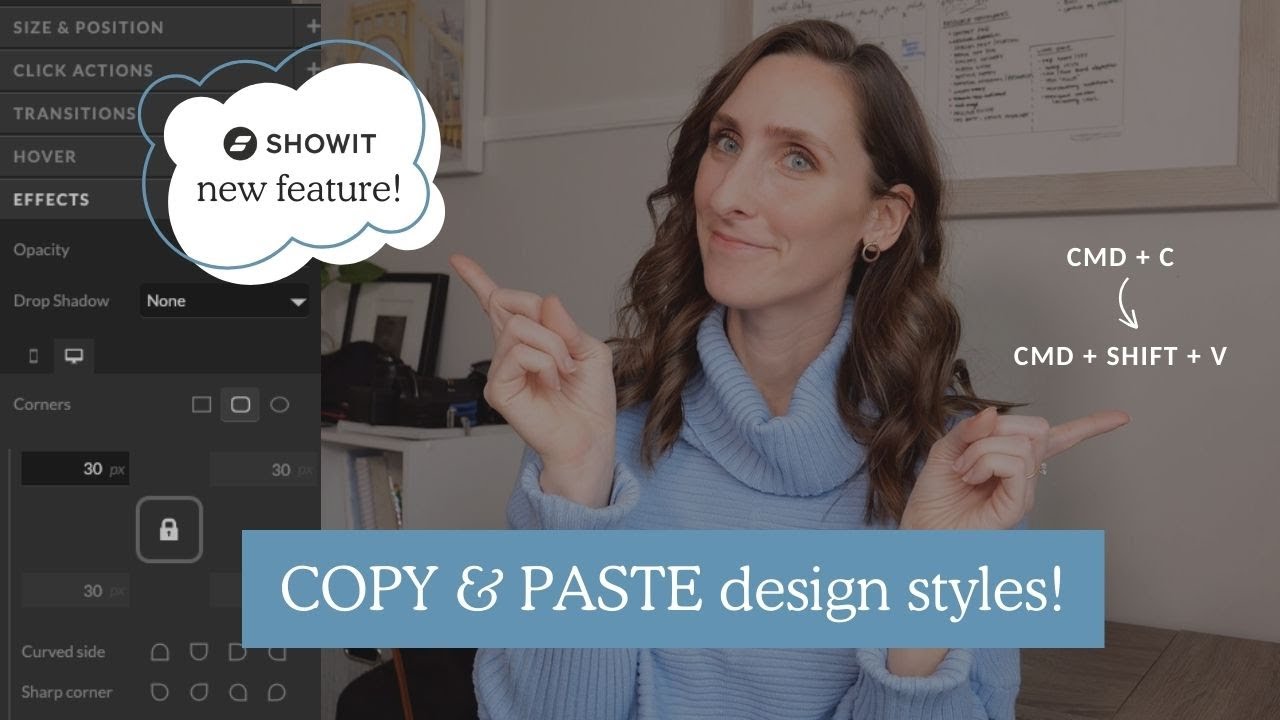 My biggest website design shortcut | Copy + Paste Design Styles! - YouTube