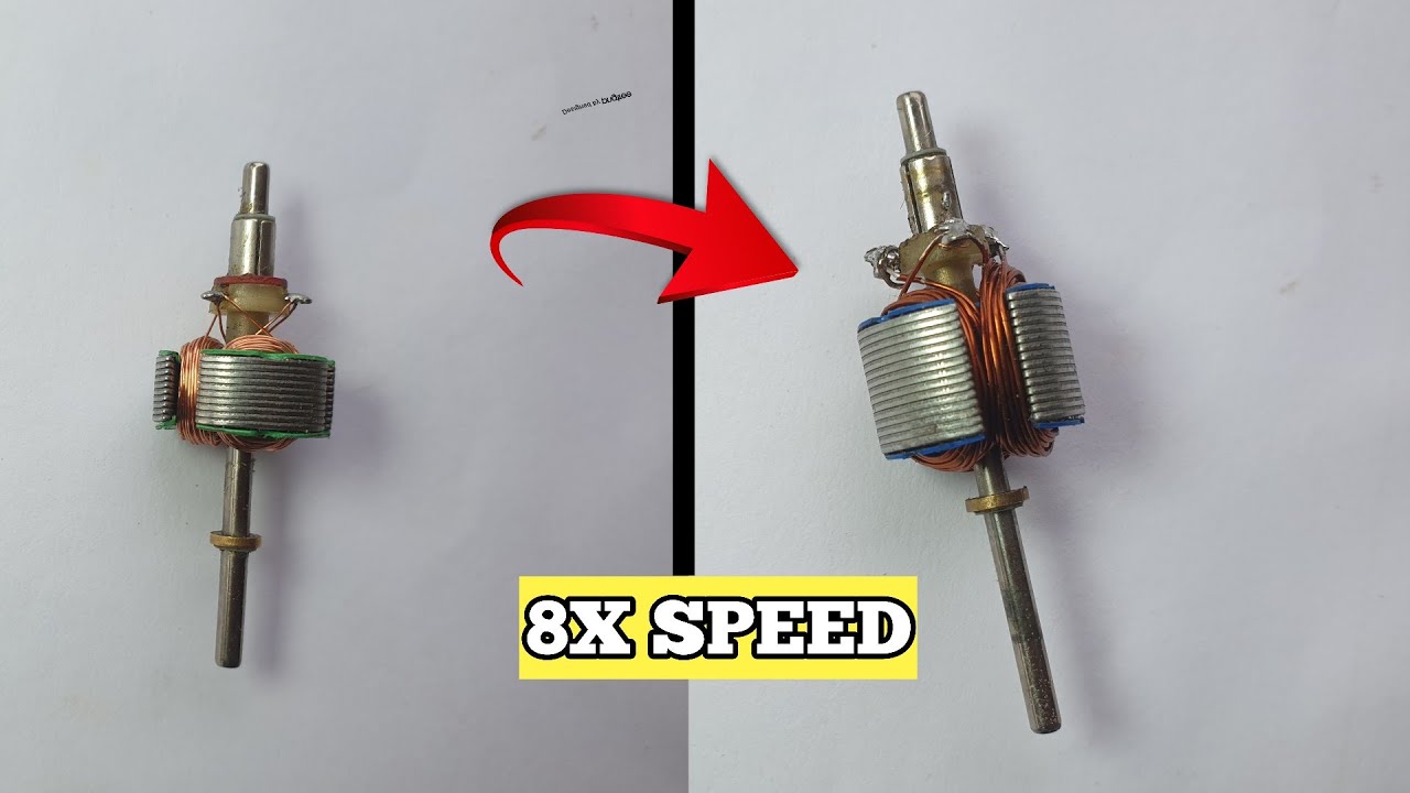 How to upgrade Dc Motor To 8x speed l Dc Motor Hacks - YouTube