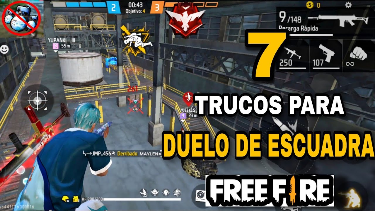 TOP 7 DE TRUCOS*SECRETOS* PARA DUELO DE ESCUADRAS EN FREE FIRE /LLEGARAS A HEROICO - YouTube
