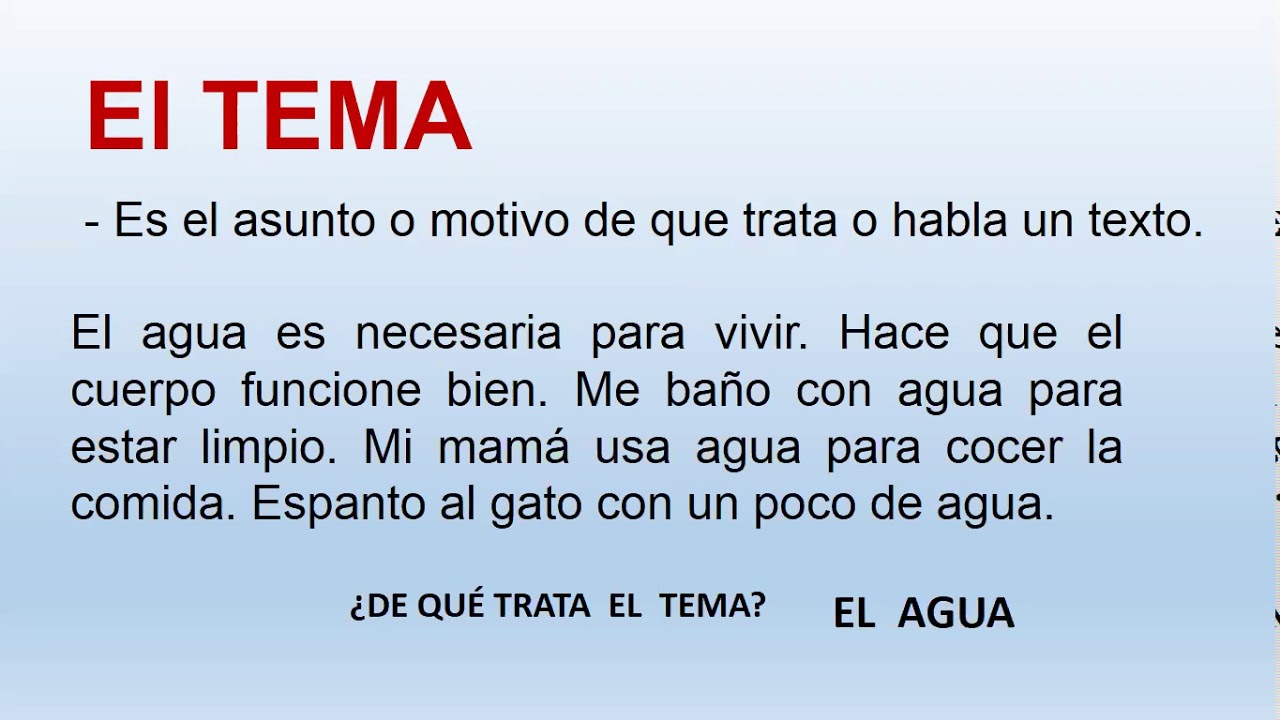 VIDEO TEMA IDEAS PRINCIPAL SEC, GRADO 7 - YouTube