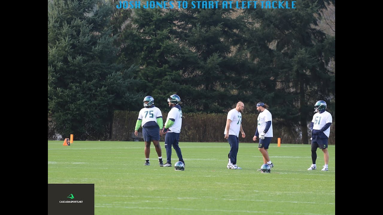 Josh Jones to start at left tackle for the injured Charles Cross - YouTube