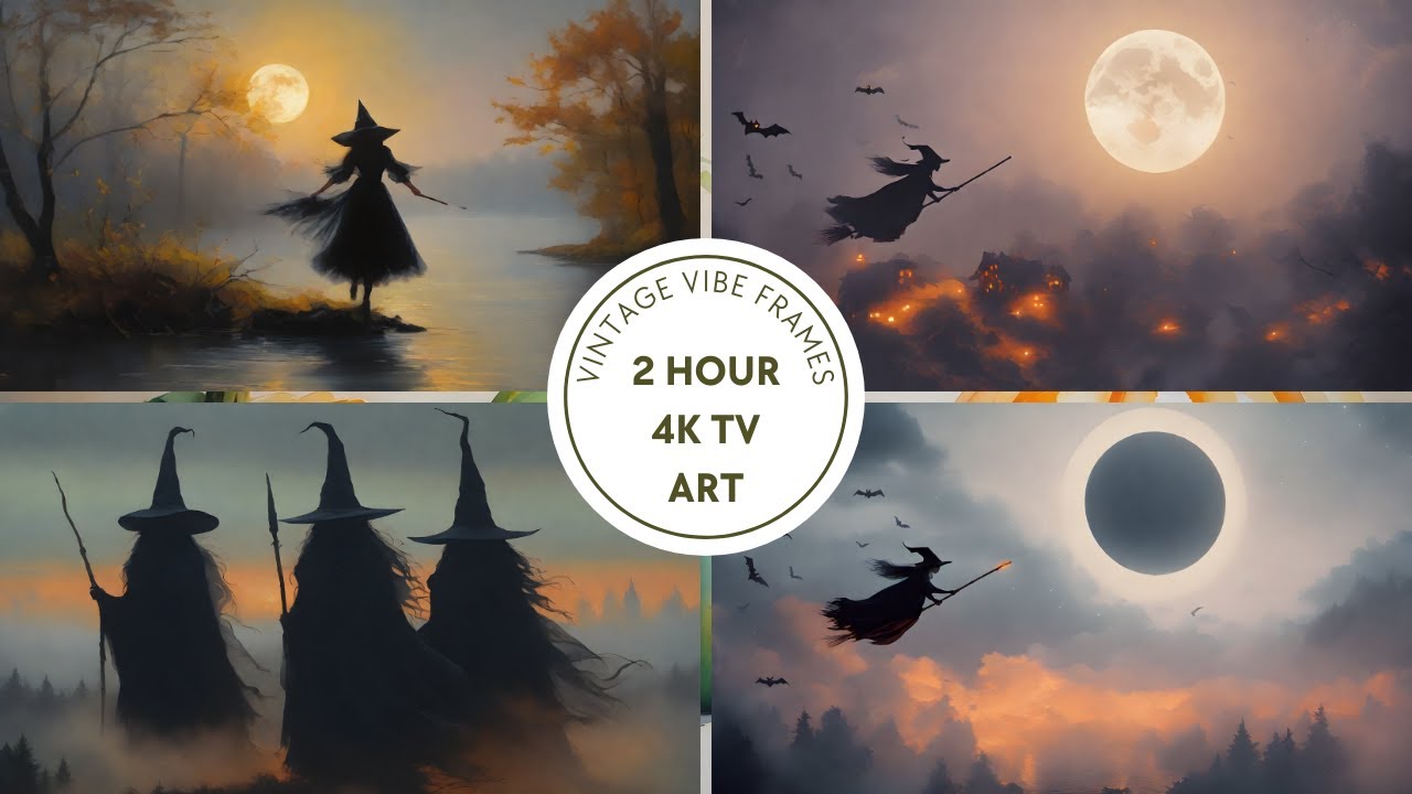 Witching Hour | Halloween 4-Pack Art for Your TV | 4K UHD | 2-Hours of ...