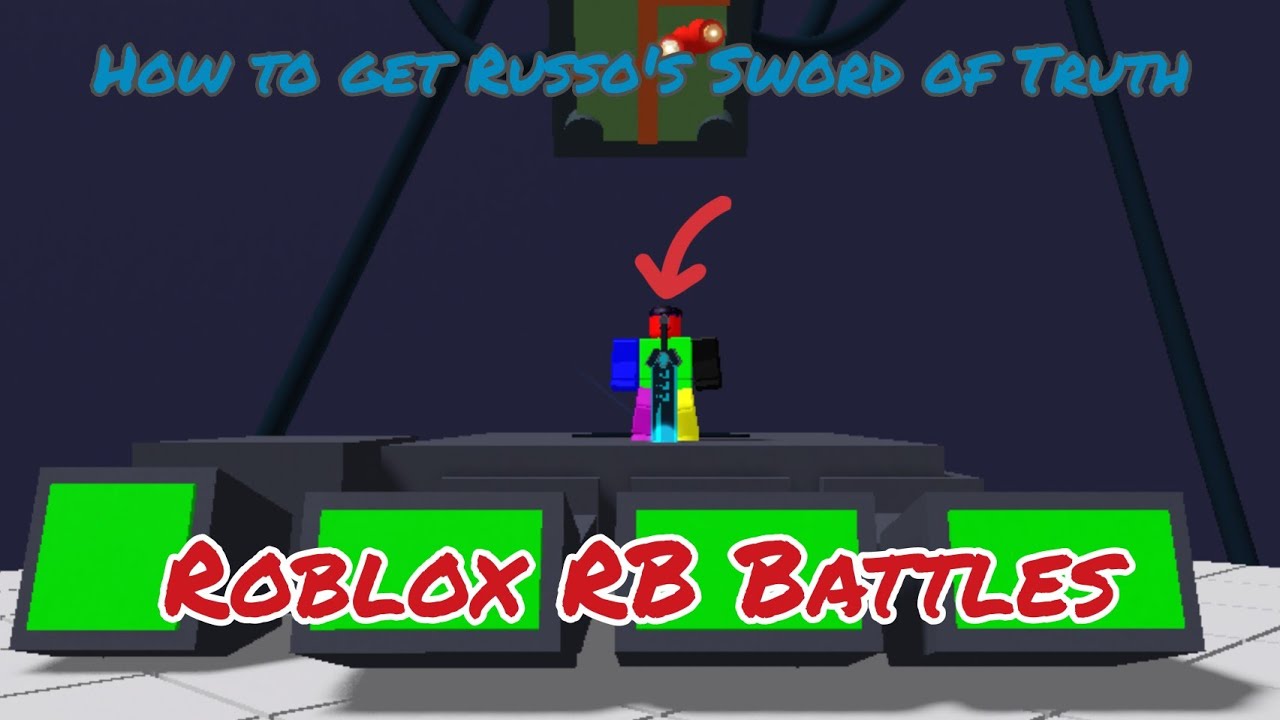 ROBLOX RB Battles | How to get Russo's Sword of Truth - YouTube