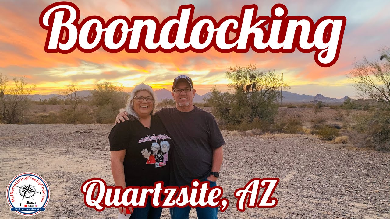 Boondocking // Quartzsite AZ // Full Time RV Living - YouTube