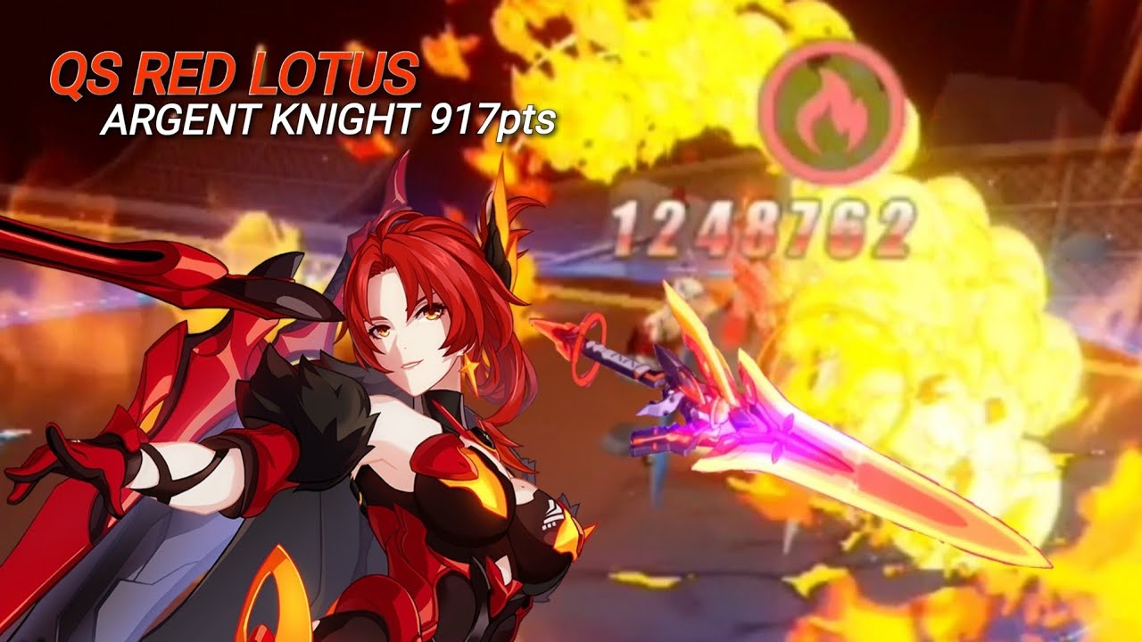 QS Red Lotus Intensity 95 | Argent Knight 917pts - Fire Buff 70% - YouTube