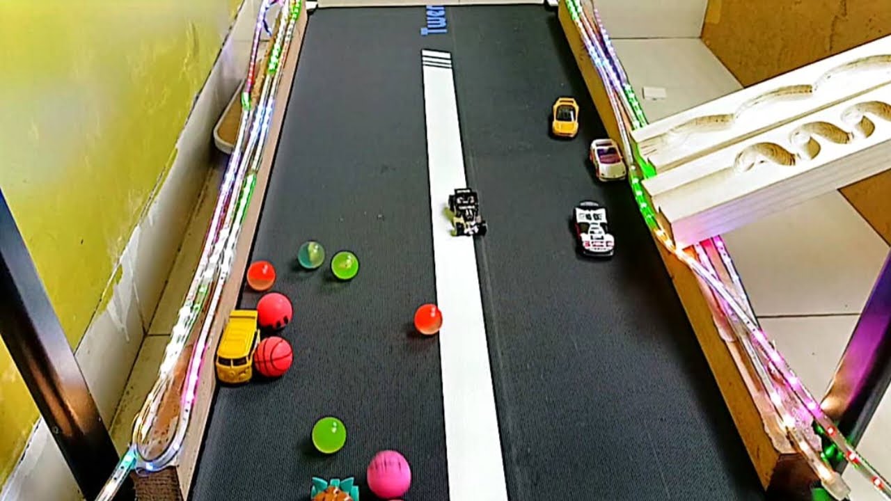 Marble Run Race, Wooden Double Slope || Sound Of Marble Treadmill ...