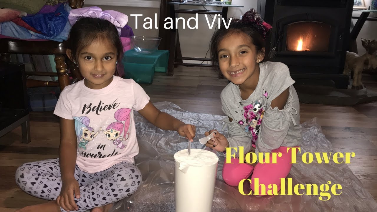 Flour Tower Challenge - YouTube
