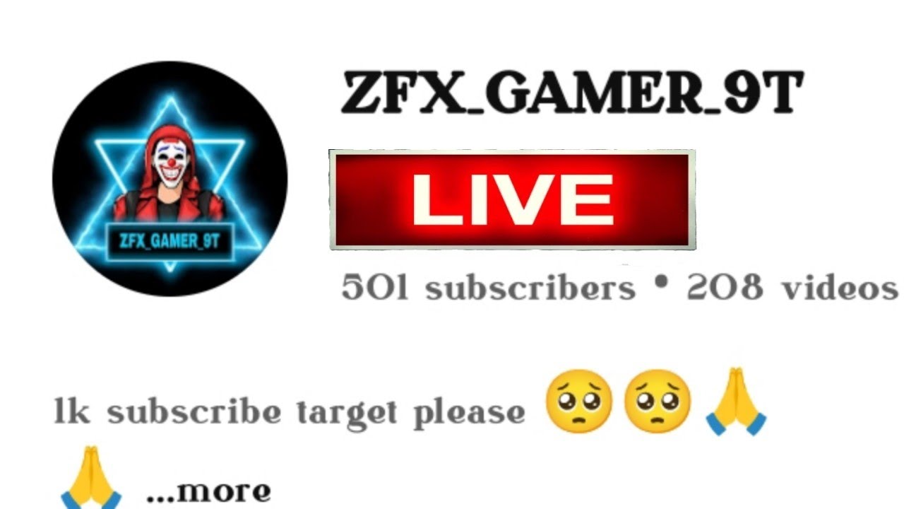 ZFX_GAMER_9T is live(🔴) br rank or cs rank push 🫸🏻🫷🏻 1k subscribe ...