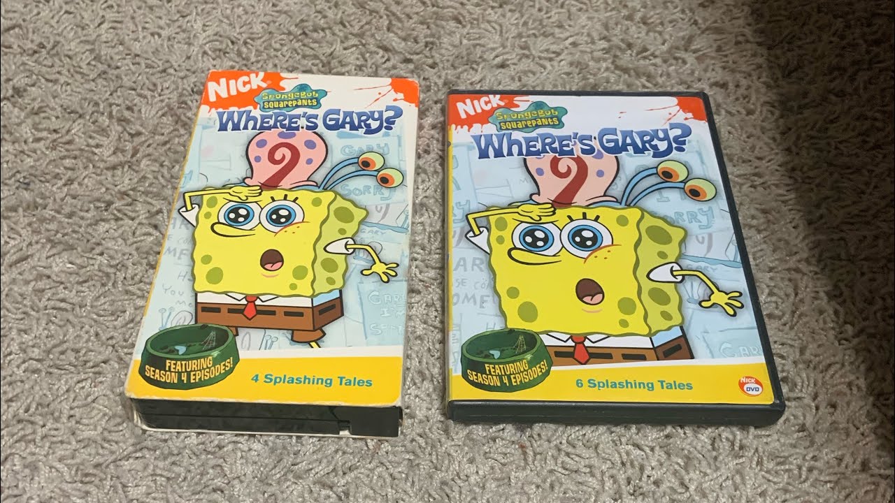 Review SpongeBob squarepants where’s Gary? On VHS and DVD from 2005 - YouTube