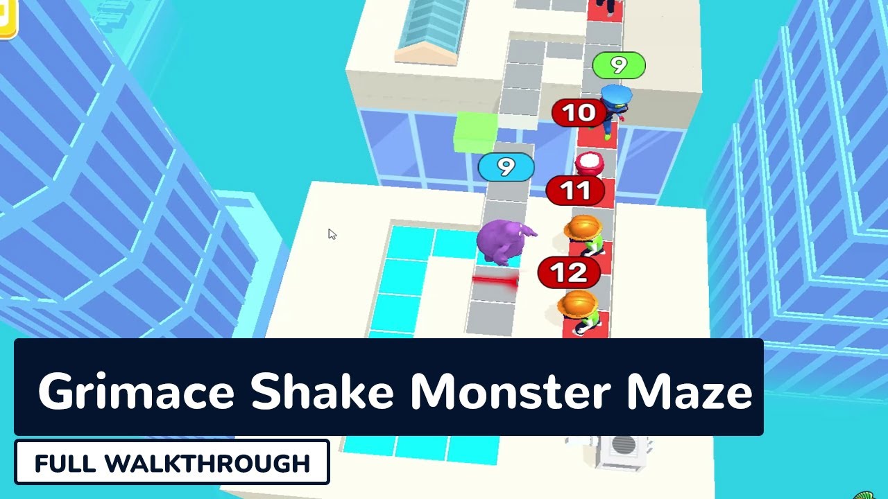 Grimace Shake Monster Maze - Full Gameplay Walkthrough - YouTube