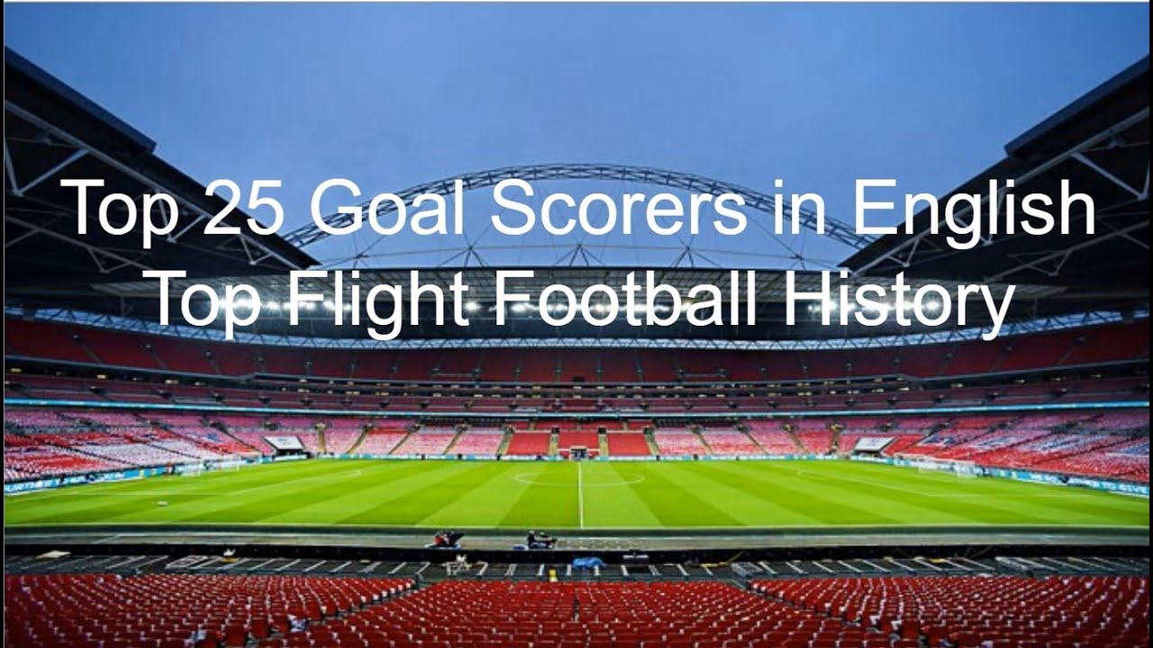 Top 25 English Top Flight Goal Scorers (through 2022-23 season) - YouTube