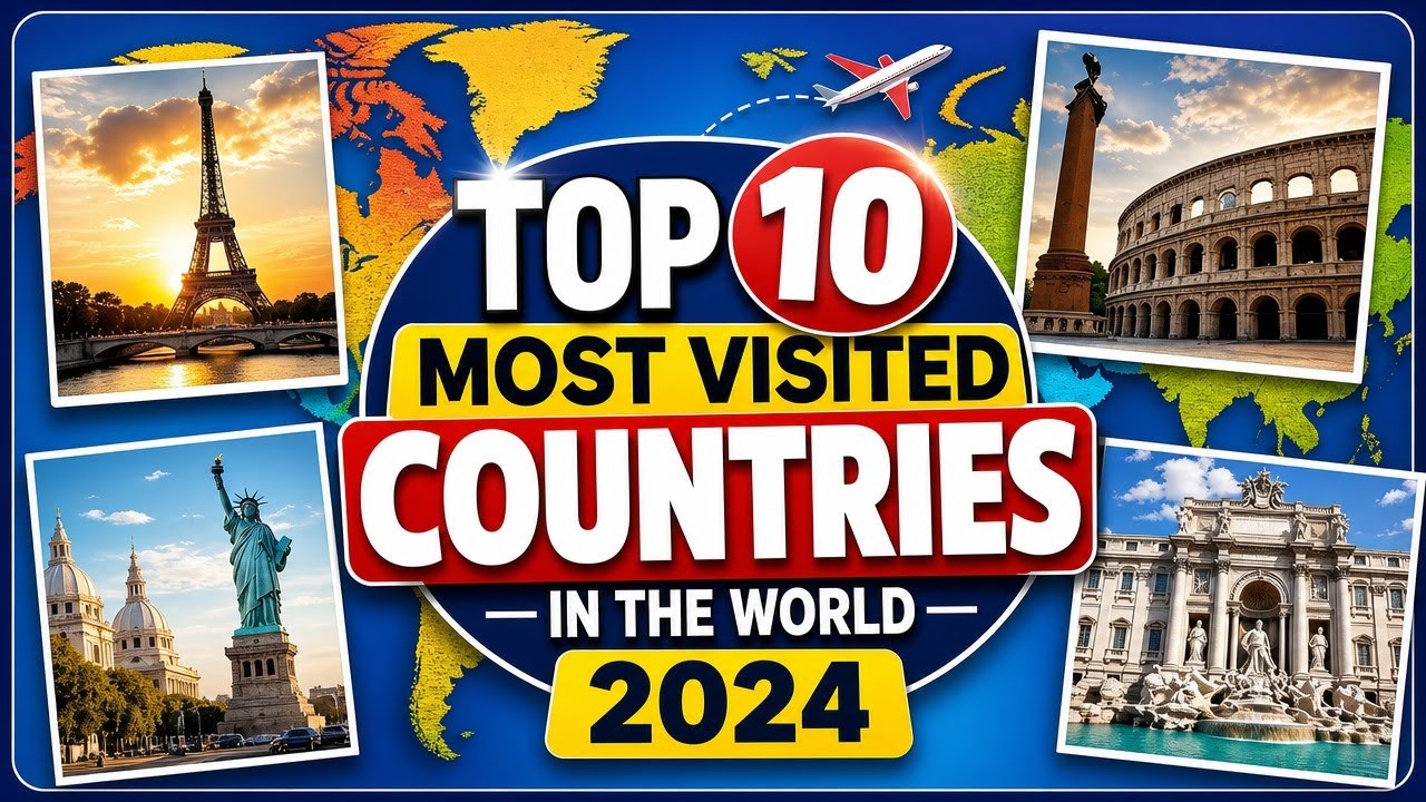 Top 10 Most Visited Countries in the World 2024 🌍 ️ | Global Tourism ...