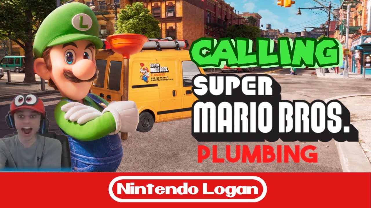 Calling Super Mario Bros. Plumbing! | Nintendo Logan Clips! - YouTube
