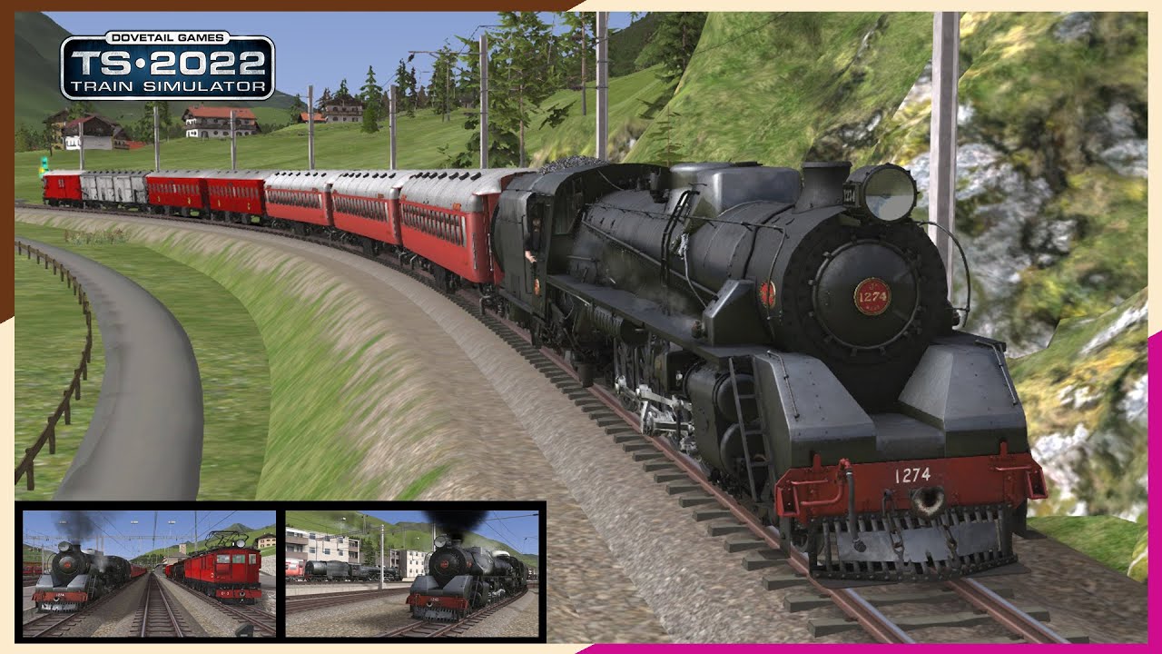 NZR JA 1274 on the Albula Line ~ Train Simulator 2022 (Switzerland ...
