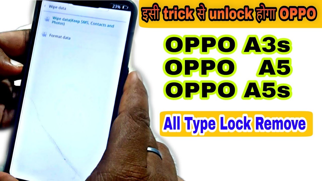 Oppo A3s A5 A5s Hard Reset Oppo All Mobile Without Box Without Pc