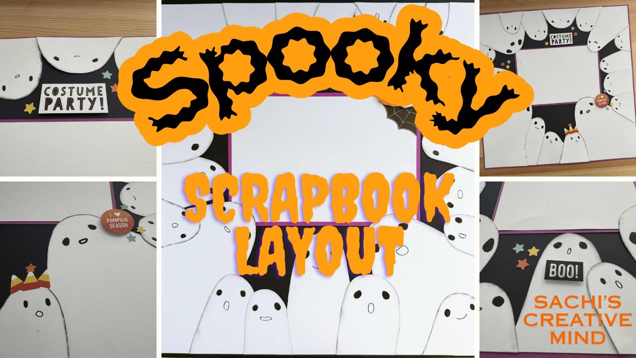 Boo-tiful Scrapbook Layout - YouTube