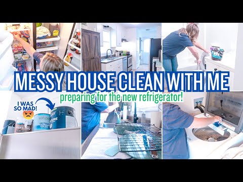 Getting Ready For The NEW FRIDGE! Prep Cleaning And Making My House Presentable