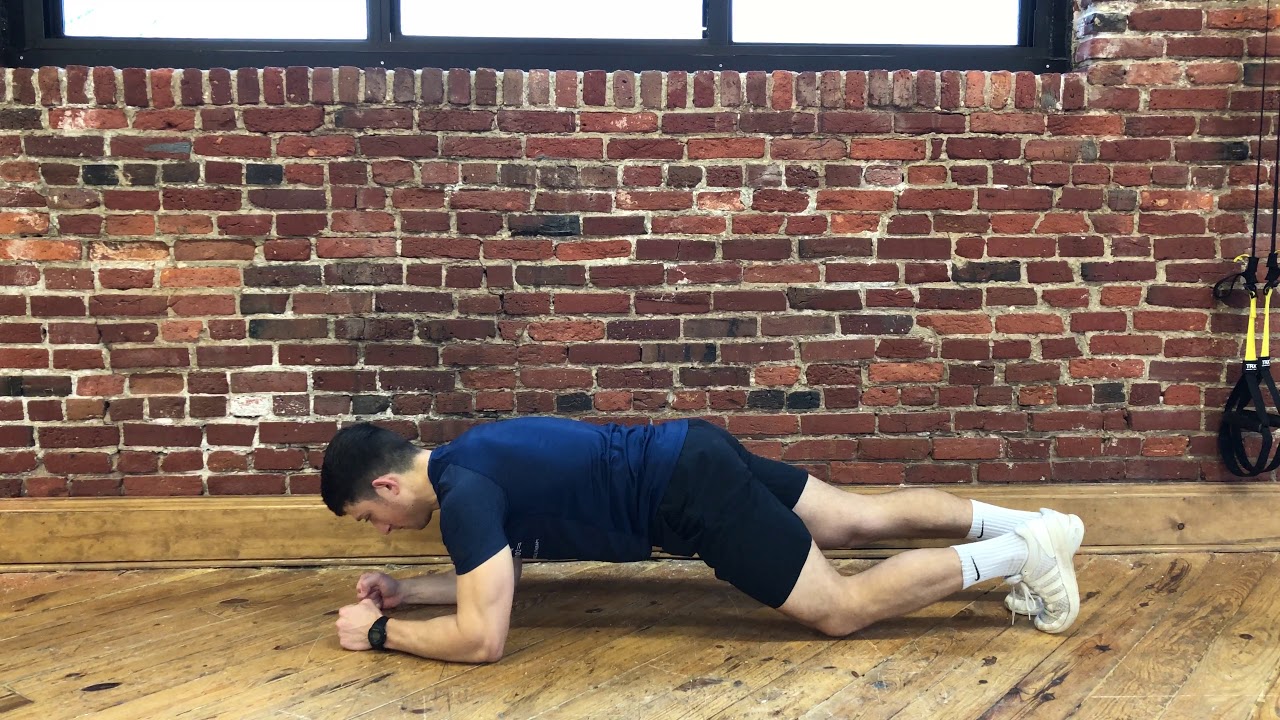 Prone Plank (with knee taps) - YouTube