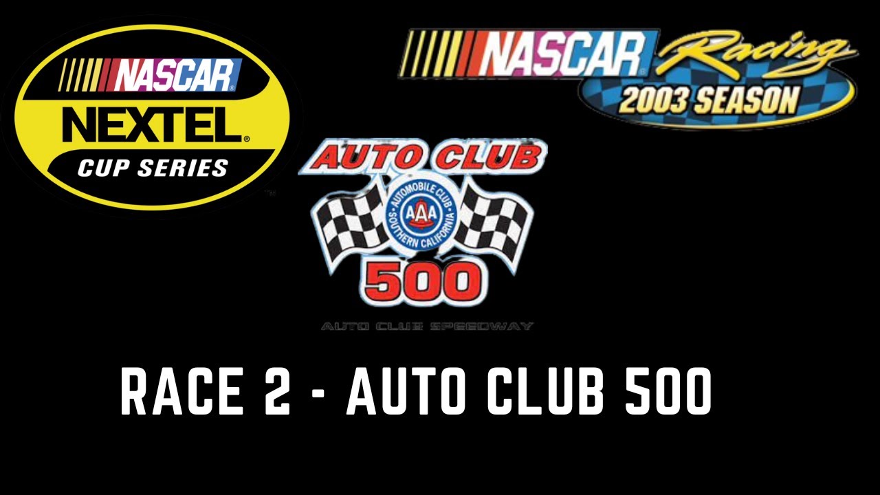 NASCAR Racing 2003 - 2005 Auto Club 500 Highlights - YouTube