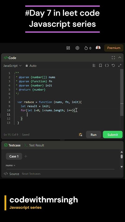 “Day 7 of 30 Days of JavaScript Challenge - Custom Reducer Function” - YouTube