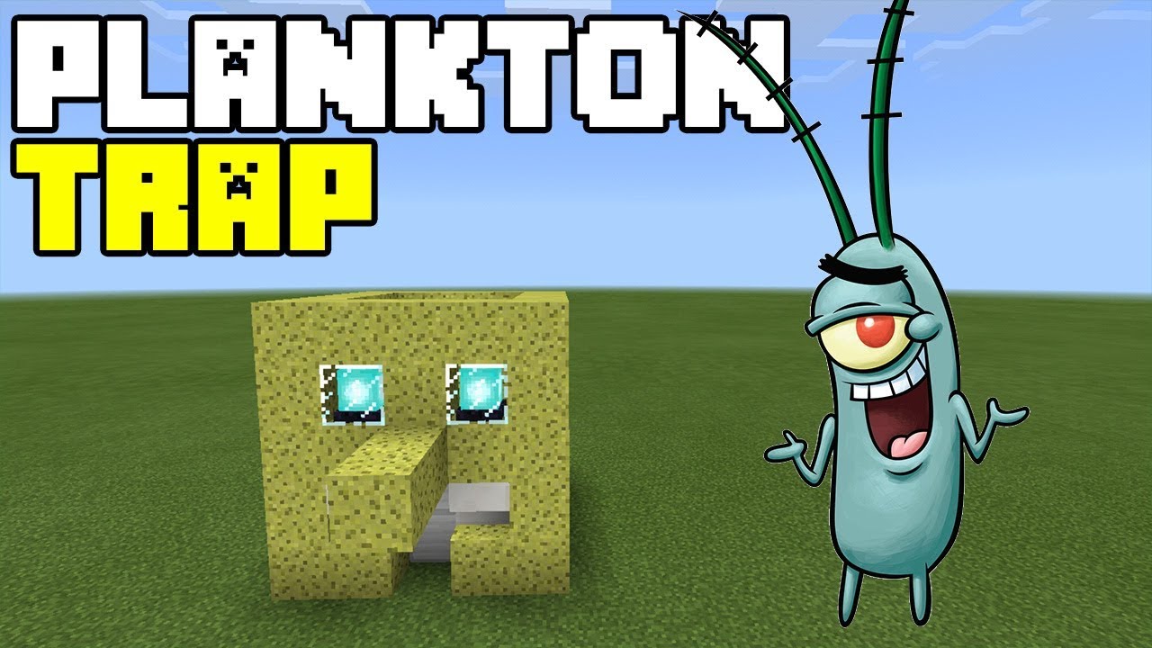 How to Make a PLANKTON TRAP | Minecraft PE - YouTube