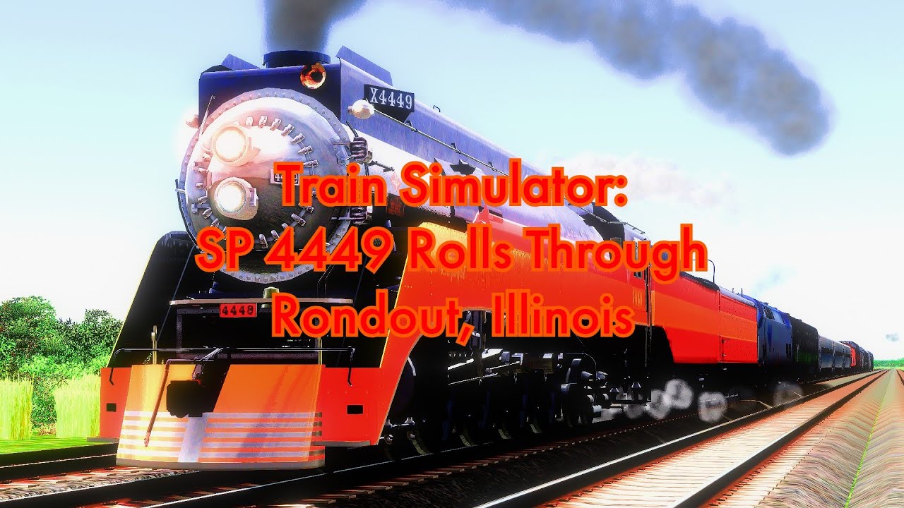 HD Train Simulator: SP 4449 Rolls Through Rondout, Illinois - YouTube