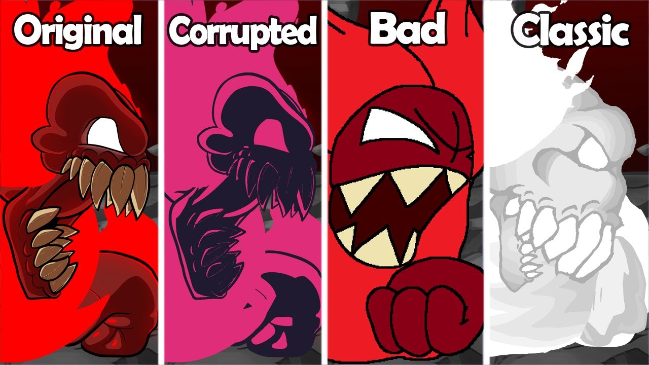 Tricky Hellclown Original Vs Corrupted Vs Bad Mod Vs Classic - Friday ...