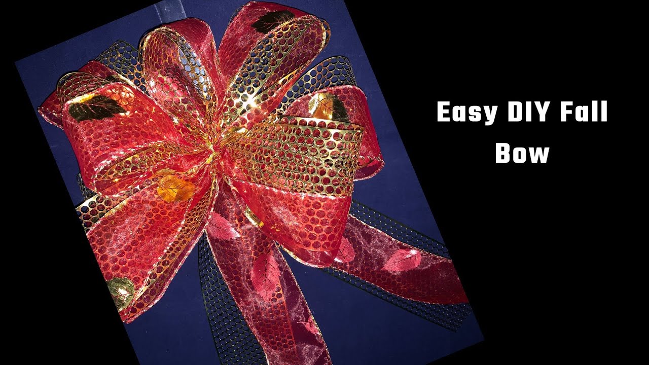 Learn How to Make this Gorgeous Fall Bow with the Bowdabra in Minutes ...