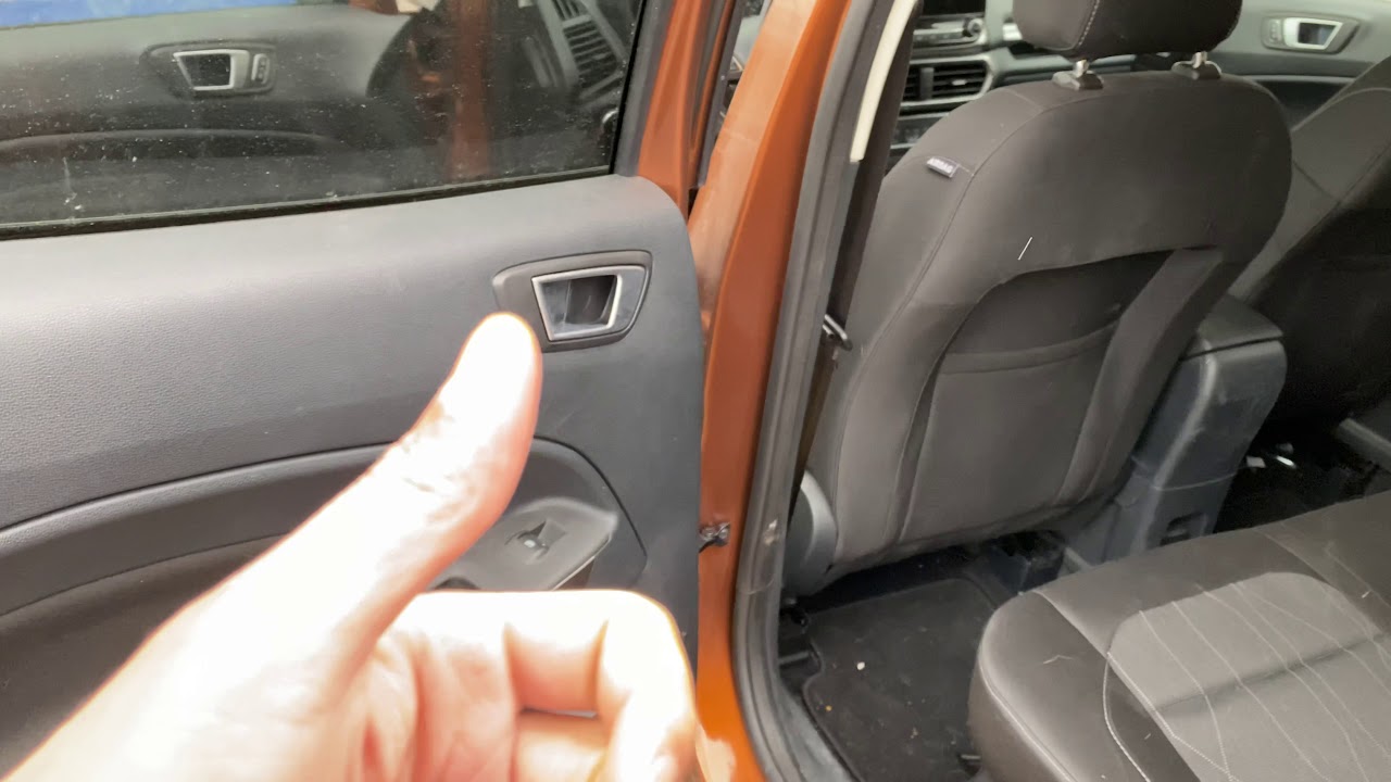 FORD ECOSPORT - Child safety lock location - YouTube