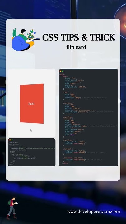 flip card with pure css #coding #html5 #htmlcss #css3 #css #flipcart #frontend # ...