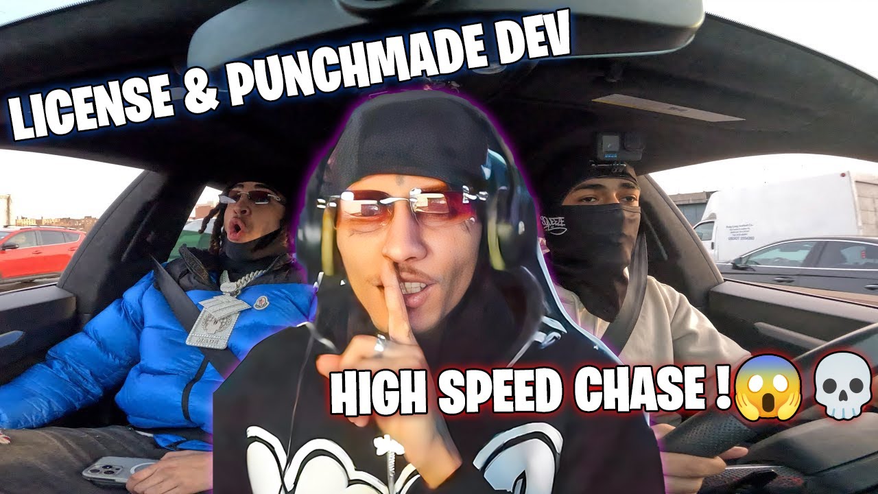 LICENSE TAKES PUNCHMADE DEV ON A CRAZY HIGH SPEED CHASE! (REACTING TO ...