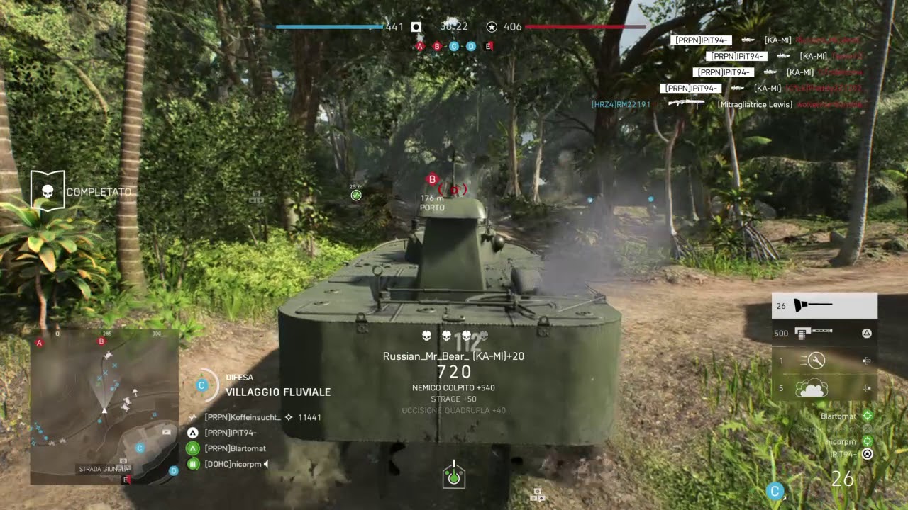 5 man tank shot - YouTube