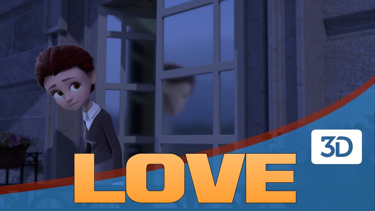 Love On The Balcony: 3d anaglyph animated short - YouTube
