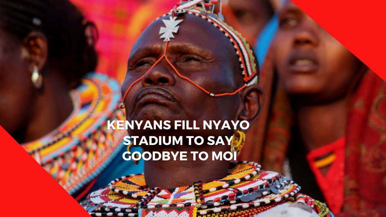 Kenyans fill Nyayo stadium to say goodbye to the late Mzee Moi - YouTube