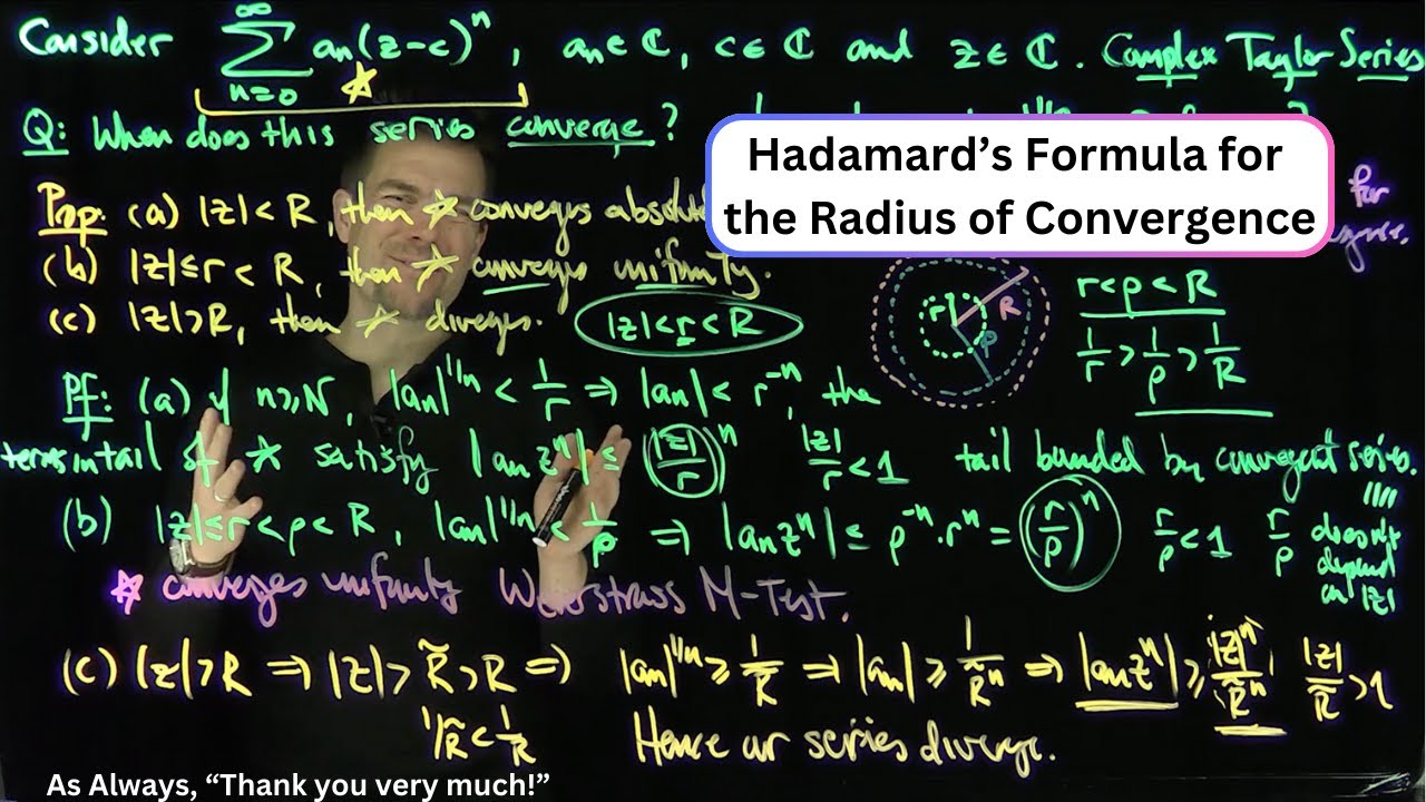 Hadamard's Formula for the Radius of Convergence of a Complex Taylor ...