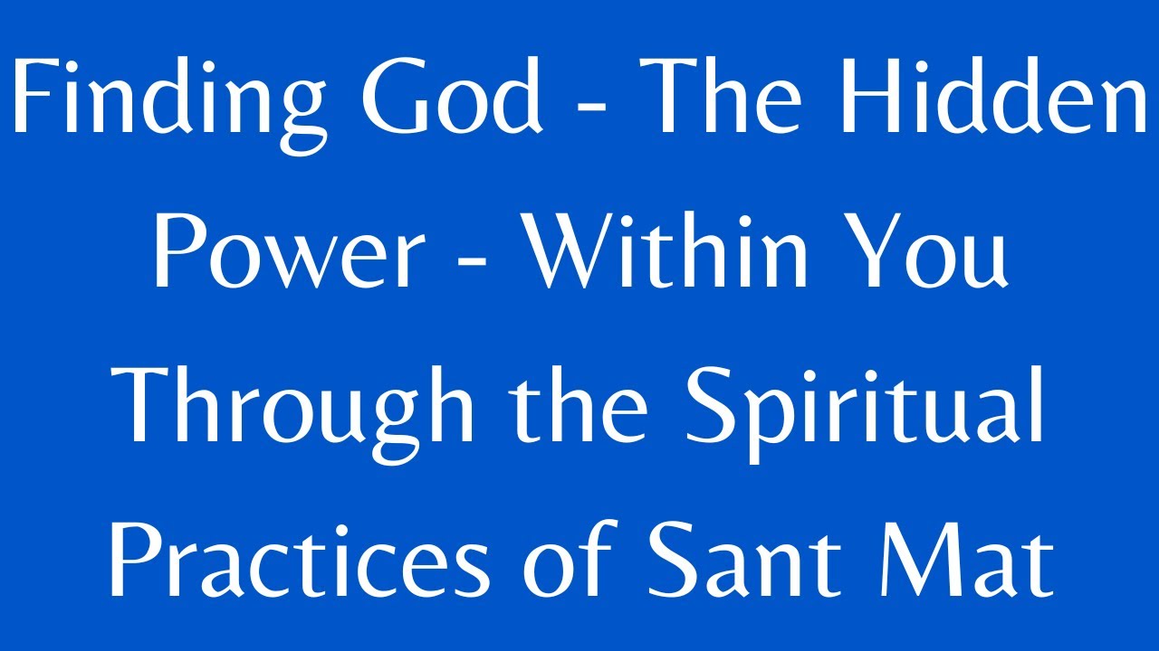 Finding The Hidden Power Within You Through the Spiritual Practices of ...