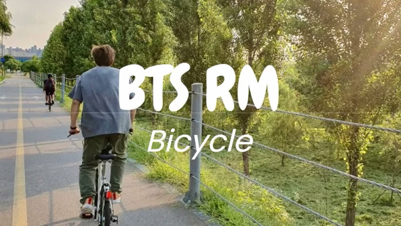 BTS RM - 'Bicycle' Lyrics with Audio Graphics - YouTube