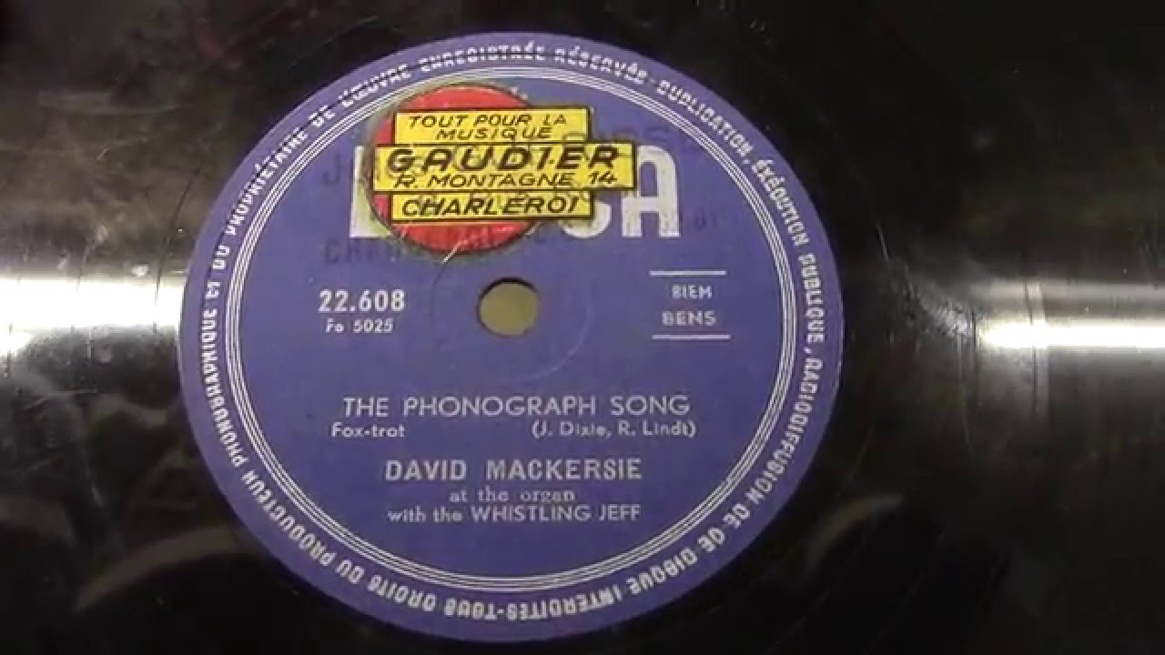 Whistling Jeff and David Mackersie: The phonograph song. (1955). - YouTube