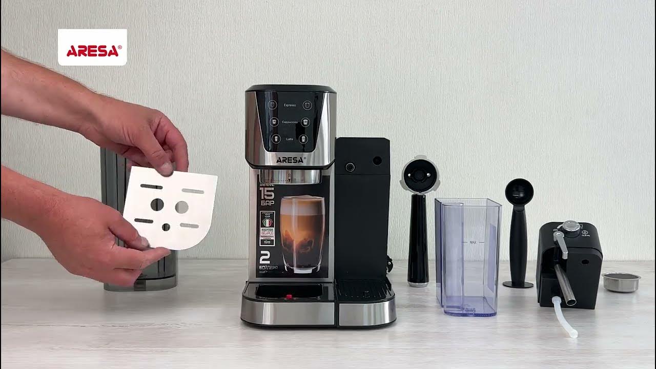 Распаковка кофеварки / Unpacking of coffee maker ARESA AR-1613 - YouTube