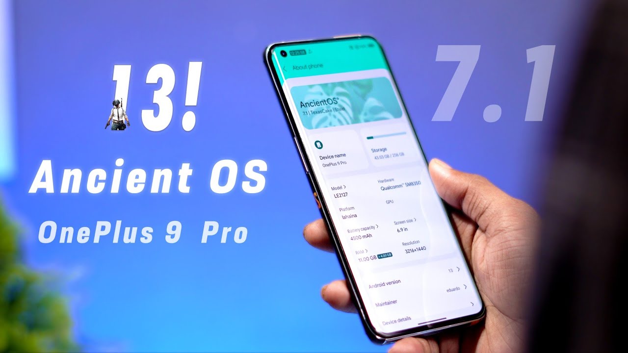 Official Android 13 Ancient OS 7.1 for OnePlus 9 Pro, Oxygen OS Cam ...