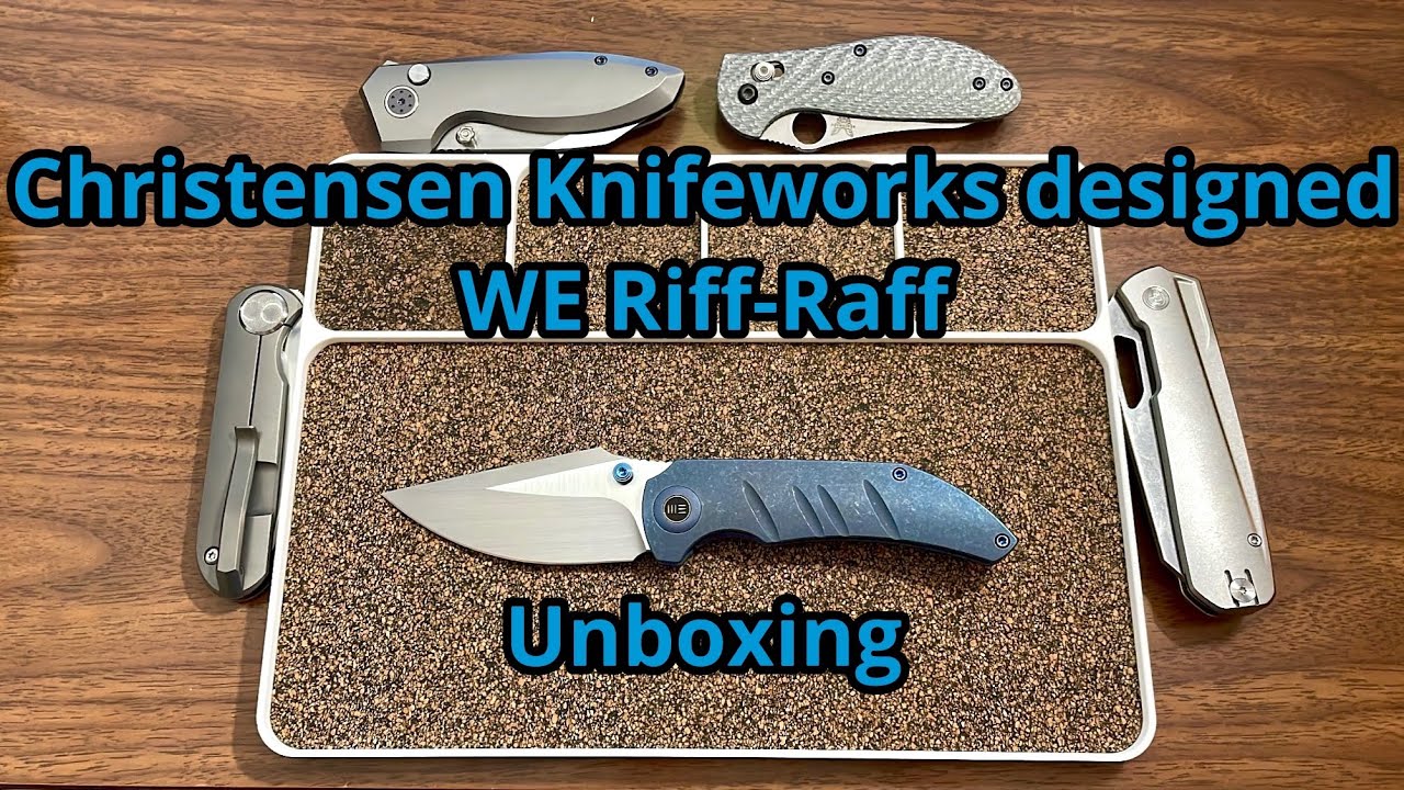 Christensen Knifeworks x WE Knife Co. Riff-Raff Unboxing - YouTube